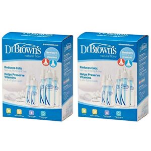 Dr. Browns BPA Natural Flow Bottle Newborn Feeding Set (Packaging May Vary) - 2 Sets