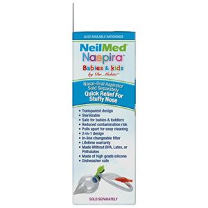 NeilMed Naspira Filter Replacements, Blue, 30 Count