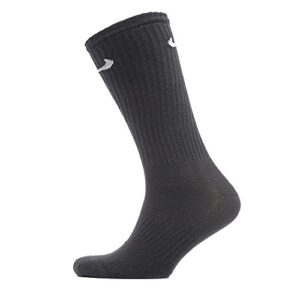 NIKE Unisex Performance Cushion Crew Socks with Bag (6 Pairs), Black/White, Medium