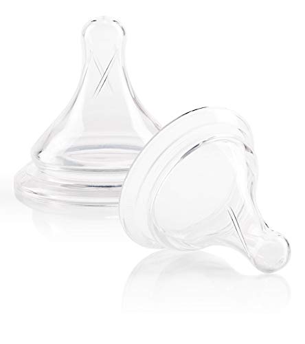 Joovy Boob Naturally Nood Bottle Nipples Featuring Ultra-Strong Silicone with Bumps to Mimic Mom and Available in 5 Flows - Compatible with Joovy Boob Bottle Line (Stage 2)