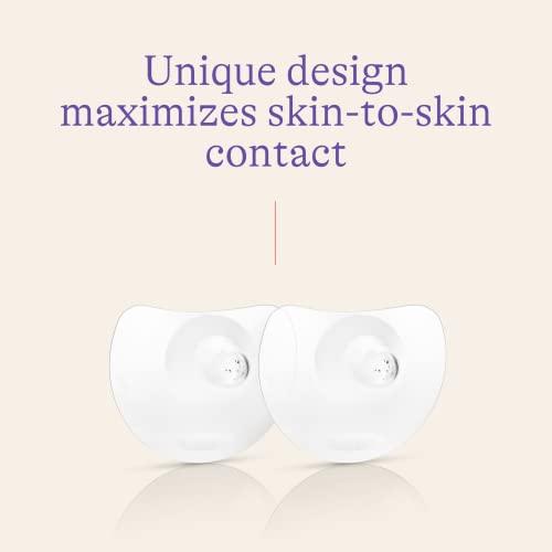 Lansinoh Contact Nipple Shields for Breastfeeding, 2 Nipple Shields (24mm) and Case