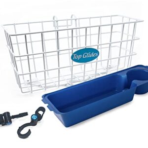 Bundle: Premium Clip-on Walker Basket with Free Carry-All Hooks ($12 Value)