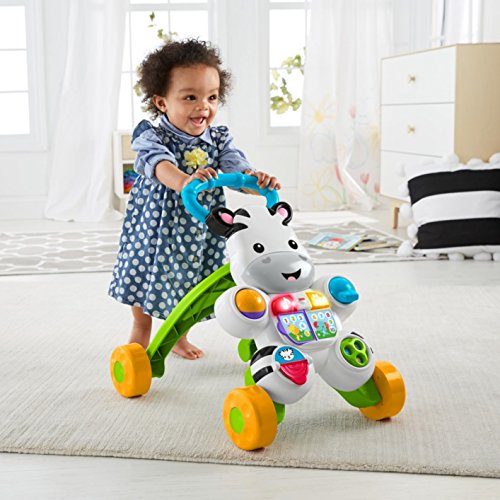 Fisher-Price Baby to Toddler Learning Toy, Learn with Me Zebra Walker with Music Lights and Activities for Ages 6+ Months