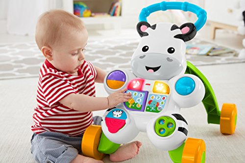 Fisher-Price Baby to Toddler Learning Toy, Learn with Me Zebra Walker with Music Lights and Activities for Ages 6+ Months