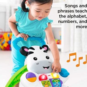 Fisher-Price Baby to Toddler Learning Toy, Learn with Me Zebra Walker with Music Lights and Activities for Ages 6+ Months