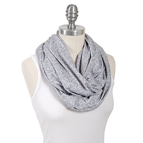 Bebe au Lait Premium Jersey Nursing Scarf, Lightweight and Breathable Cotton, One Size Fits All - Lexington