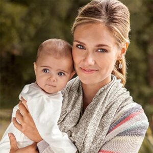 Bebe au Lait Premium Jersey Nursing Scarf, Lightweight and Breathable Cotton, One Size Fits All - Lexington