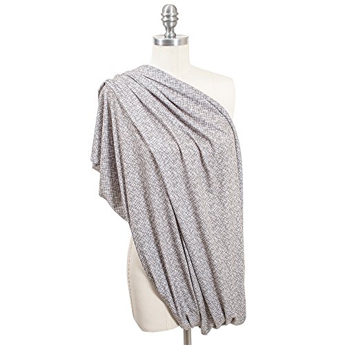 Bebe au Lait Premium Jersey Nursing Scarf, Lightweight and Breathable Cotton, One Size Fits All - Lexington