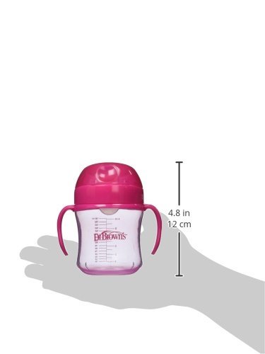 Dr. Brown's Soft-Spout Transition Cup, 6 Ounce (6M+), Pink, Single