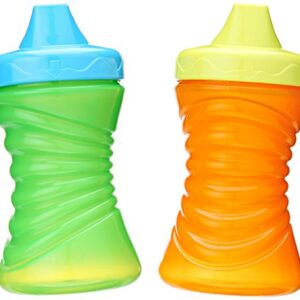 Gerber Graduates Fun Grips Hard Spout Sippy Cup in Assorted Colors, 10 Ounce, 2 Count