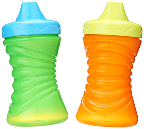 Gerber Graduates Fun Grips Hard Spout Sippy Cup in Assorted Colors, 10 Ounce, 2 Count