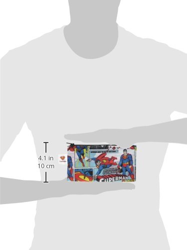 Bumkins Snack Bags, Reusable Fabric, Washable, Food Safe, BPA Free - DC Comics Superman , 7x7 Inch (Pack of 2)