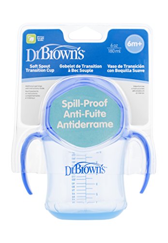 Dr. Brown's Soft-Spout Transition Cup, 6 oz (6m+), Blue, Single