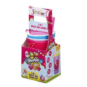 Snackeez Shopkins 2 in 1 Snack and Drink Cup