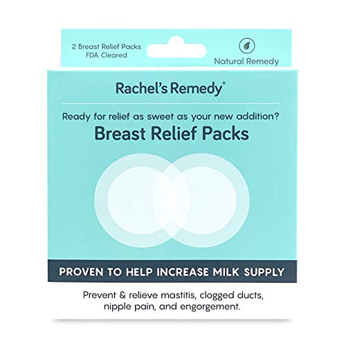 Rachel’s Remedy Breast Relief Packs for Breastfeeding and Nipple Pain, Increase Milk Supply and Treat Clogged Ducts, 2 per Pack