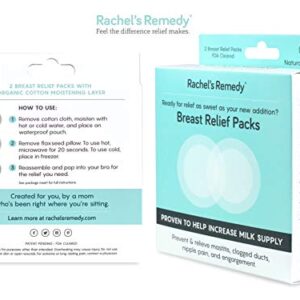 Rachel’s Remedy Breast Relief Packs for Breastfeeding and Nipple Pain, Increase Milk Supply and Treat Clogged Ducts, 2 per Pack