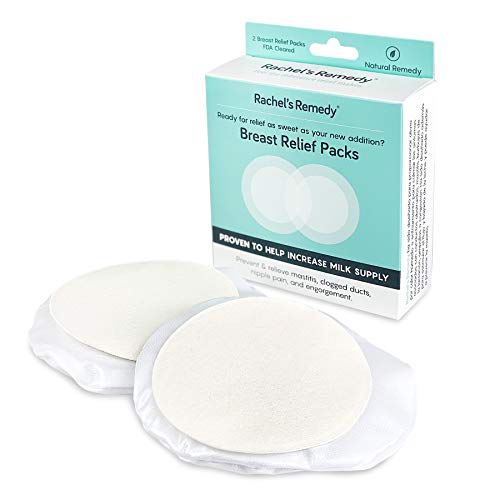 Rachel’s Remedy Breast Relief Packs for Breastfeeding and Nipple Pain, Increase Milk Supply and Treat Clogged Ducts, 2 per Pack