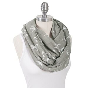 bebe au lait premium muslin nursing scarf, lightweight and breathable cotton, one size fits all - nightingale