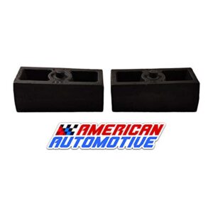 american automotive 2000-2010 silverado 2500hd lift kit 2" rear solid american steel lift blocks