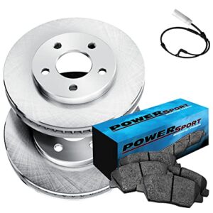 powersport rear brakes and rotors kit |rear brake pads| brake rotors and pads| ceramic brake pads and rotors |fits 2007-2010 mini cooper