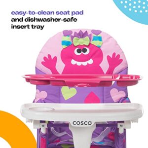 Cosco Simple Fold Deluxe High Chair, Monster Shelley