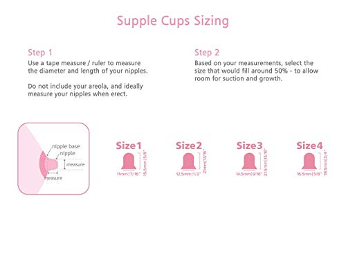 Supple Cups for Flat, Shy and Inverted Nipples (Size 4)