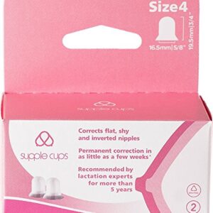 Supple Cups for Flat, Shy and Inverted Nipples (Size 4)