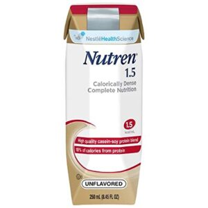 nutren 1.5 cal formula unflavored (formerly vanilla), 250 ml, tetra pack - case of 24