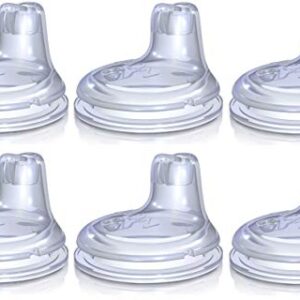 Nuby Sippy Gripper Cup Replacement Spouts - 6 Count