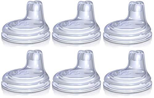 Nuby Sippy Gripper Cup Replacement Spouts - 6 Count