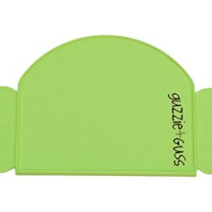 guzzie+Guss Perch Silicone Table Chair Placemat, Made of Food Grade Silicone, Easy to Clean, Dishwasher Safe, Green