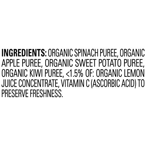 Happy Tot Organics Stage 4 Baby Food Pouches, Gluten Free, Vegan Snack, Love My Veggies, Fruit & Veggie Puree, Carrot, Banana, Mango & Sweet Potato, 4.22 Ounce (Pack of 8)