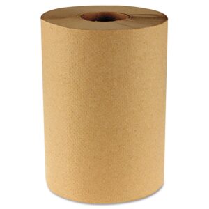 bwk6252 - boardwalk hardwound paper towels, 8 inches x 350 feet, 1-ply natural, 12 rolls/carton