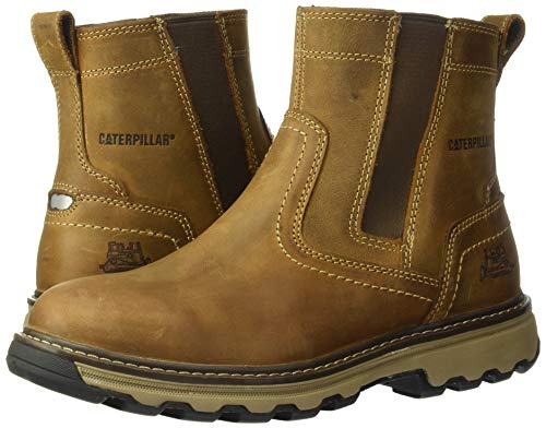 Cat Footwear Men's Pelton Industrial & Construction Shoe, Dark Beige, 13