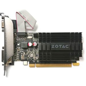 ZOTAC GeForce GT 710 2GB DDR3 PCI-E2.0 DL-DVI VGA HDMI Passive Cooled Single Slot Low Profile Graphics Card (ZT-71302-20L)