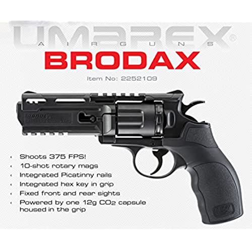 Umarex 2252109 Brodax Air Pistol .177 BB , Black