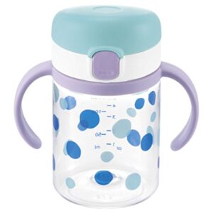 Richell Aqulea outing straw mug 200 Light blue