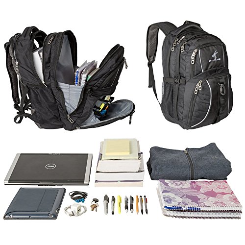 Exos Backpack, (laptop, travel, academics or business) Urban Commuter (Black)