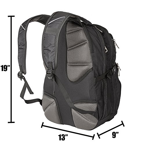 Exos Backpack, (laptop, travel, academics or business) Urban Commuter (Black)