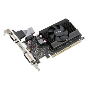 MSI Gaming GeForce GT 710 2GB GDRR3 64-bit HDCP Support DirectX 12 OpenGL 4.5 Single Fan Low Profile Graphics Card (GT 710 2GD3 LP)