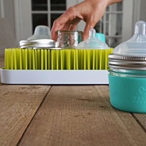 Mason Bottle Silicone Sleeve: Fits Any 4 Ounce Regular-Mouth Mason Jar, Extra Grip and Protection, Non-Toxic, Dishwasher Safe, Made in The USA (Agave Color)