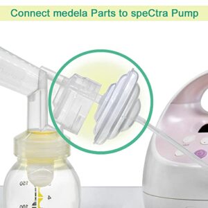 Maymom Backflow Protector, Long Stem, Compatible with Spectra S1, S2 and 9 Pumps, Compatible with Medela Flanges and Medela Parts; 2pc