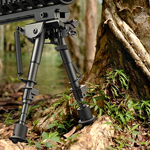 CVLIFE 6-9 Inches Picatinny Bipod Adjustable Spring Return with Picatinny Adapter