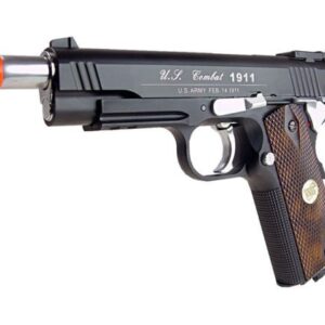 500 fps new full metal wg airsoft m 1911 gas co2 hand gun pistol w/ 6mm bb bbs(Airsoft Gun)