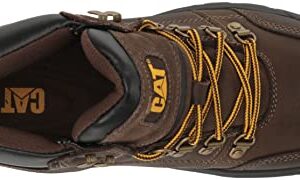 Cat Footwear Men's Outline Soft Toe Work Boot, Seal Brown, 9