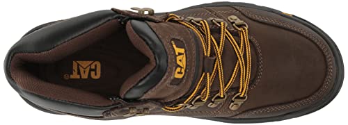 Cat Footwear Men's Outline Soft Toe Work Boot, Seal Brown, 9