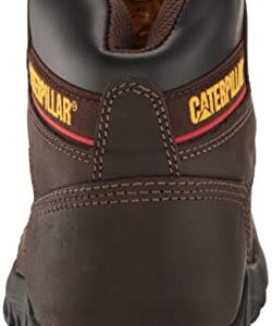 Cat Footwear Men's Outline Soft Toe Work Boot, Seal Brown, 9