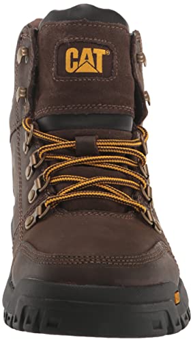 Cat Footwear Men's Outline Soft Toe Work Boot, Seal Brown, 9