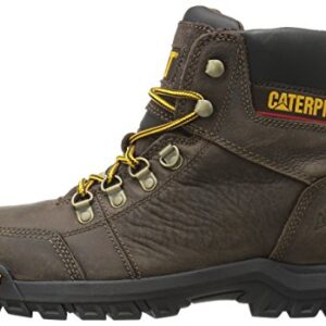 Cat Footwear Men's Outline Steel Toe Work Boot, Seal Brown, 9.5