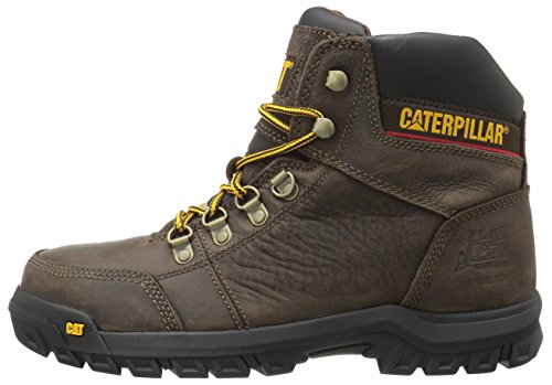 Cat Footwear Men's Outline Steel Toe Work Boot, Seal Brown, 9.5